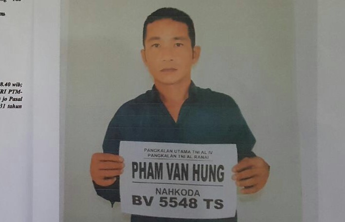 Pham Van Hung (Nahkoda KIA BV 5548 TS) Umur 36, WN Vietnam | Pijar Kepri